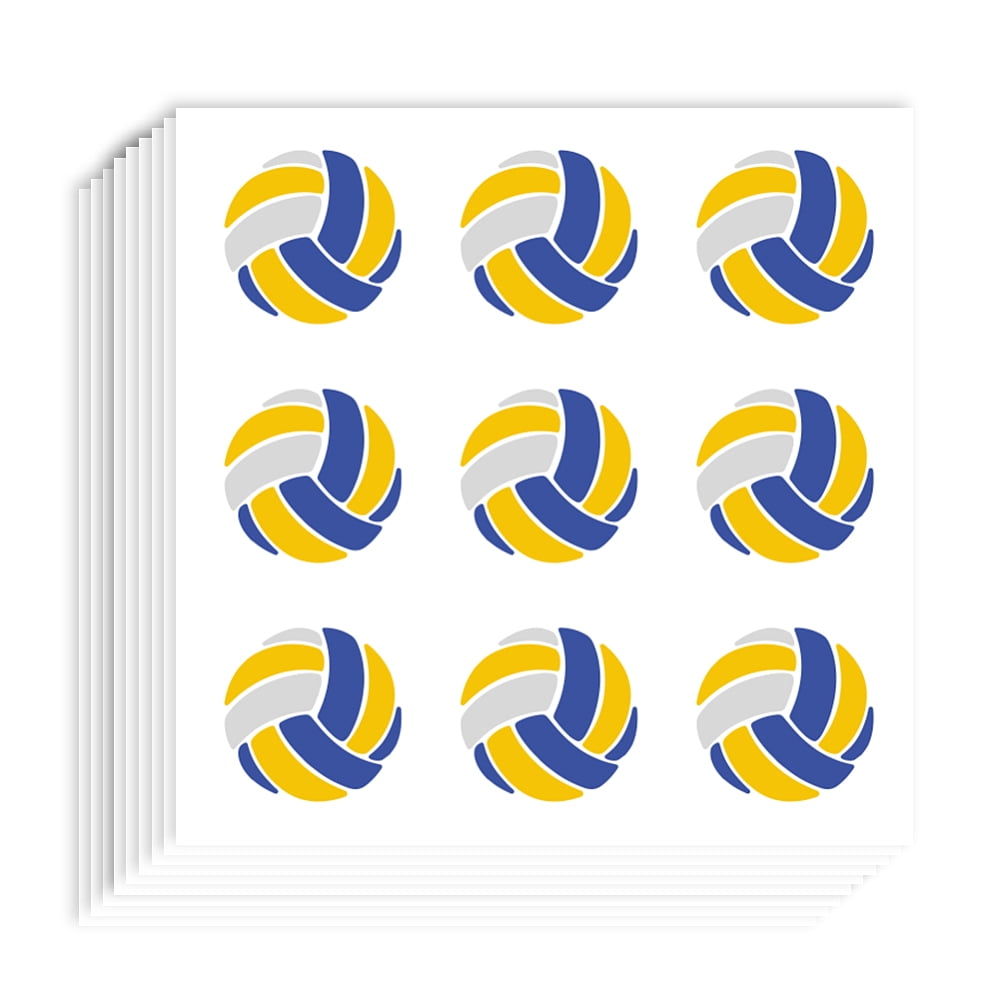 20Sheet 180 Pieces Self-Adhesive Sports Ball Labels Stickers 1 Inch ...