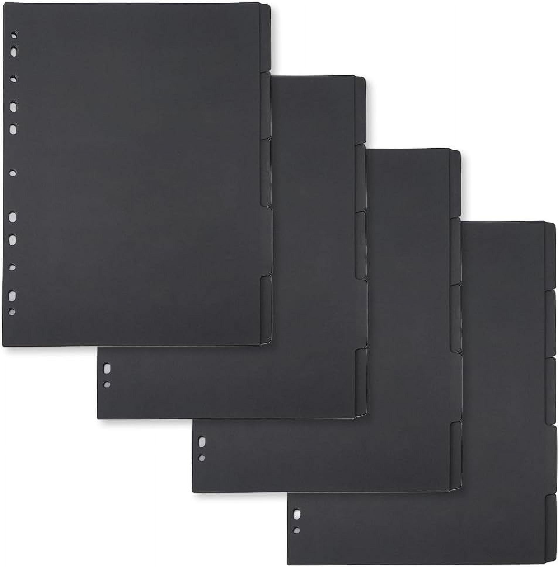 20Sheets 5-Tab Binder Dividers 11-Hole Paper Binder Dividers 29.8x22 ...