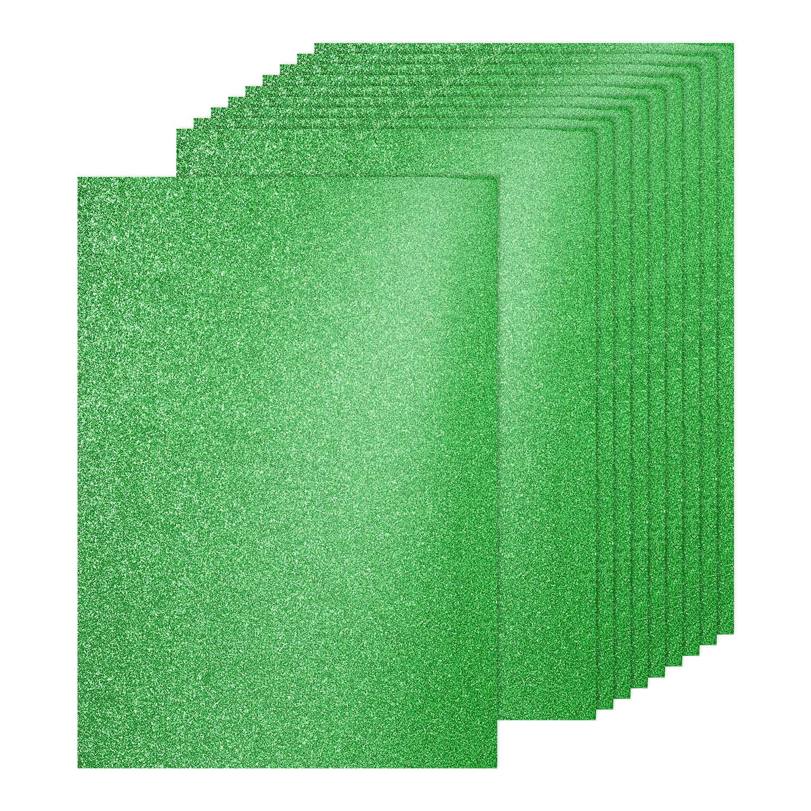 20Sheets Grass Green Glitter Cardstock, 8.3x11.7 in A4 Glitter Paper ...