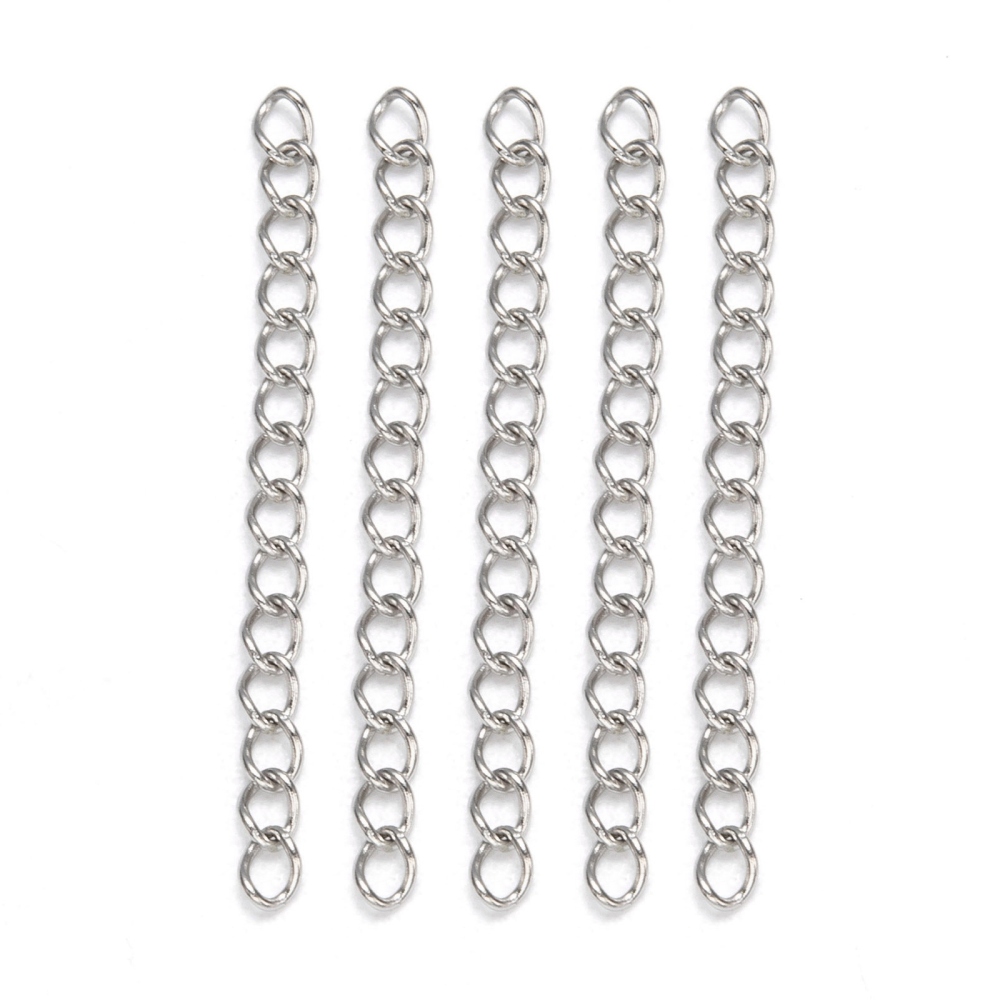 20Strand 304 Stainless Steel Chain Extender Twisted Chains Solder ...