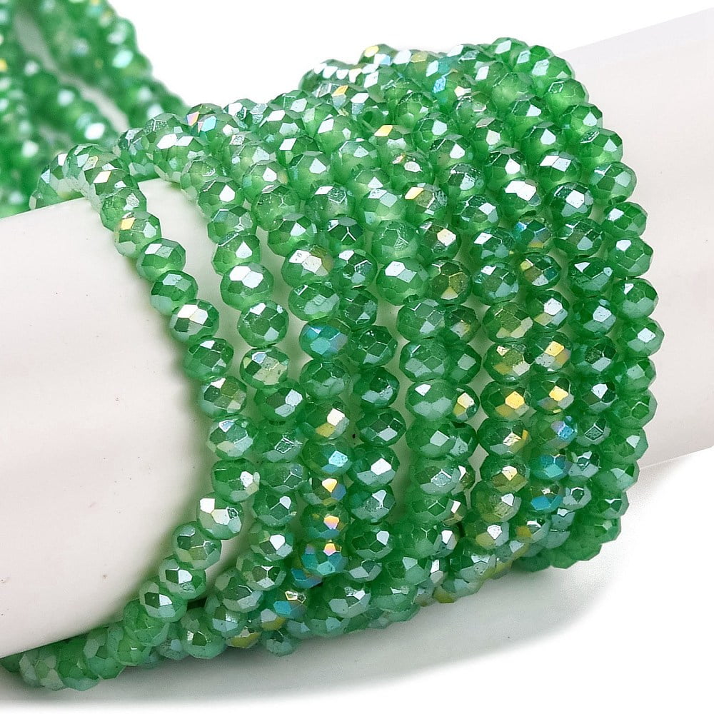 20Strand Baking Electroplate Glass Beads Strands AB Color Faceted ...