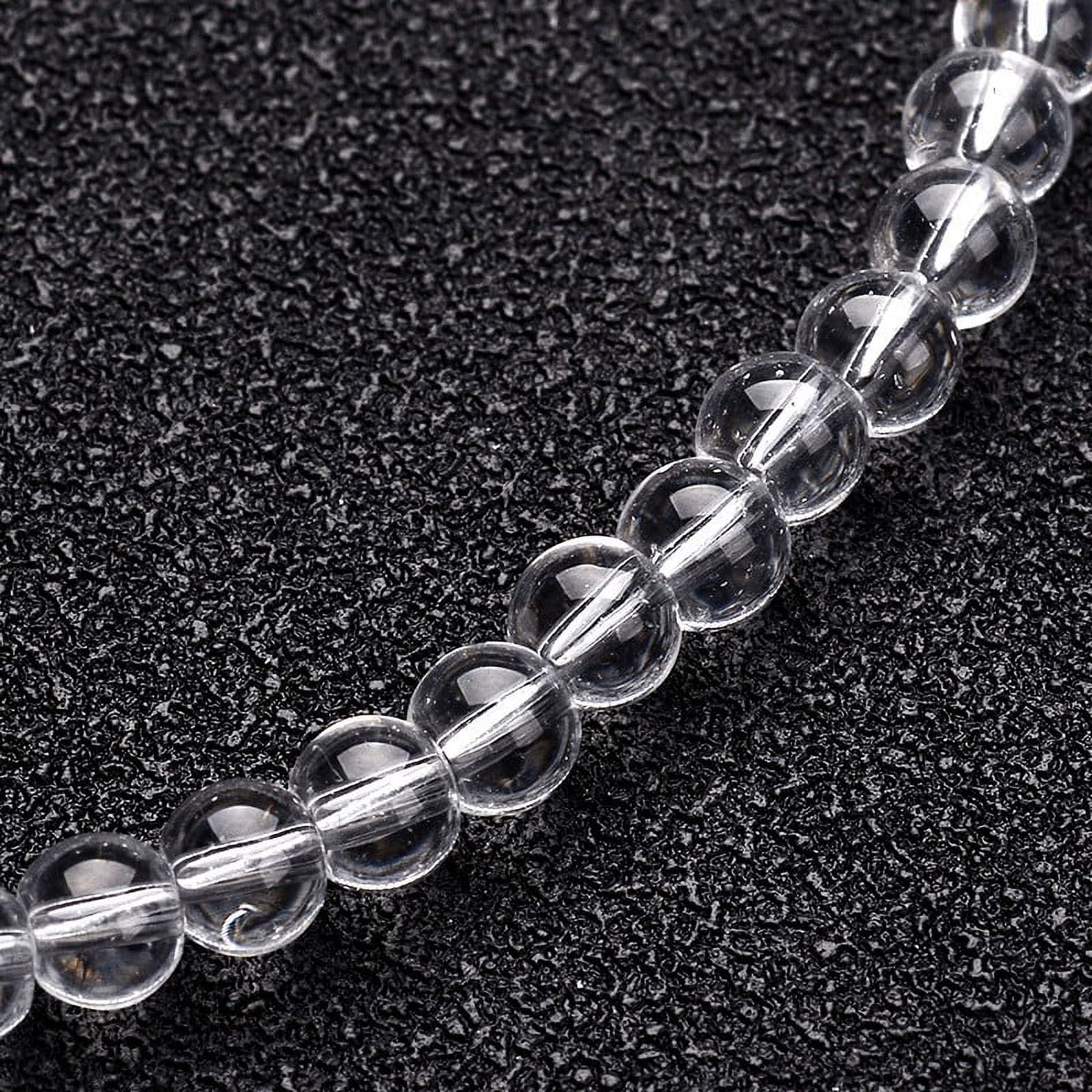 20Strand Glass Round Bead Strands Clear 10mm Hole: 1mm about 32pcs ...