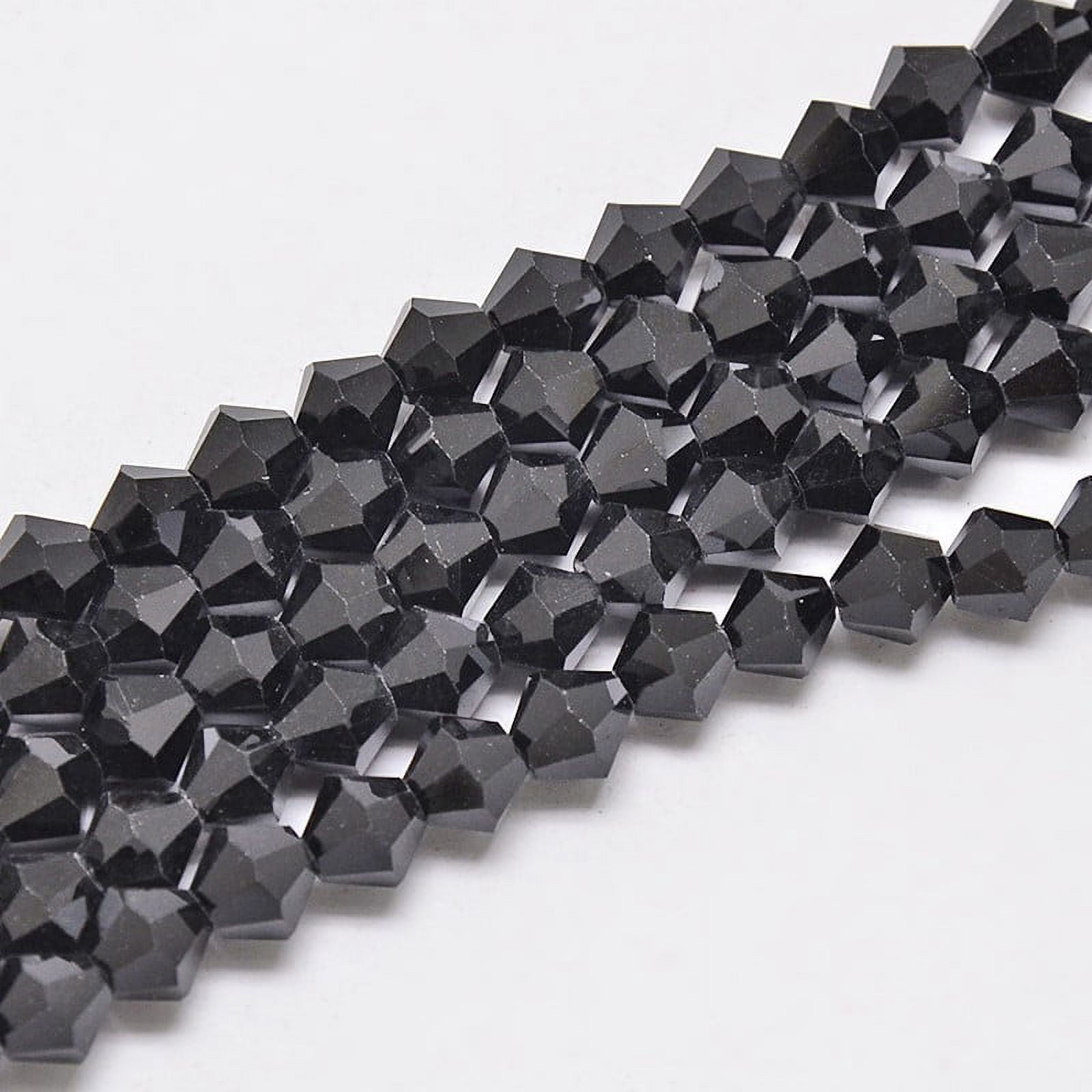 20Strand Opaque Solid Color Imitation Jade Glass Beads Strands Bicone ...