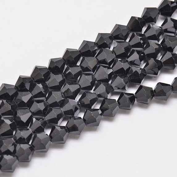 20Strand Opaque Solid Color Imitation Jade Glass Beads Strands Bicone ...
