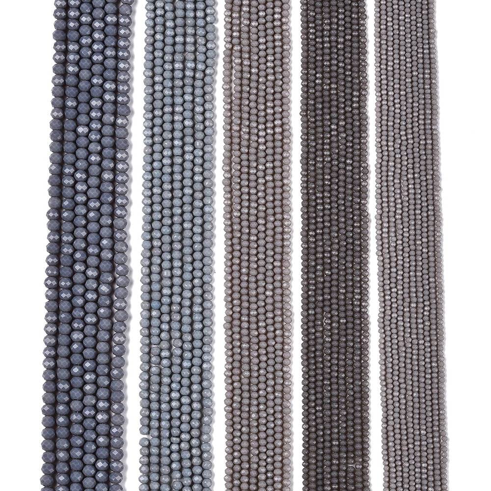 20Strand Opaque Solid Color Imitation Jade Glass Beads Strands Faceted ...