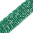 20Strand Transparent Glass Beads 32 Facets AB Color Plated Round Sea ...