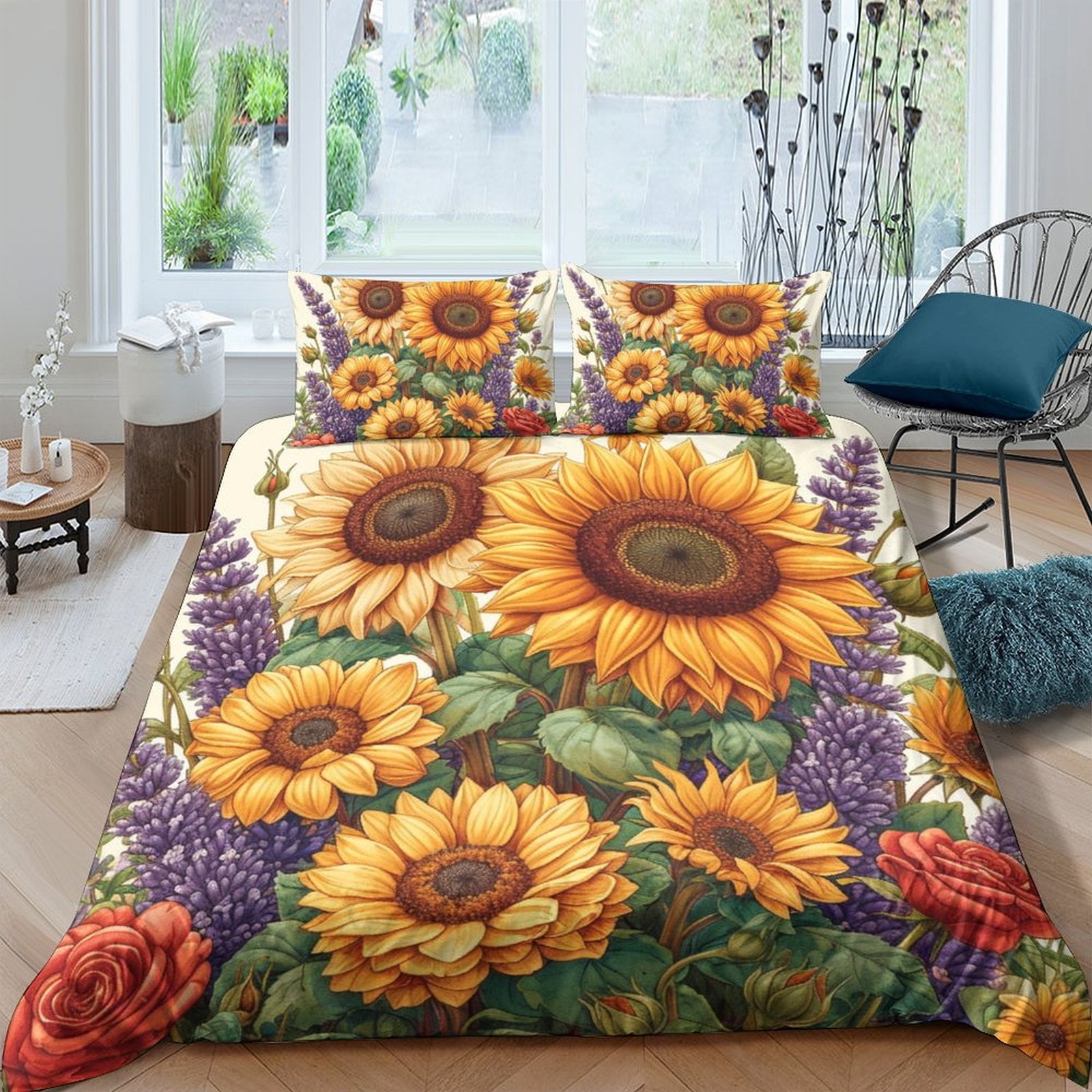 20Sunflower 3D Printed Bedding Set Comforter Covers Quilt Cover Duvet ...