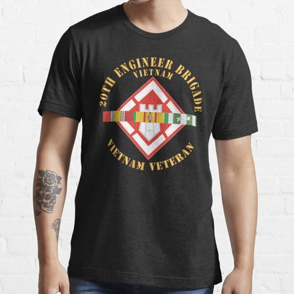 20Th Engineer Brigade With Vietnam Svc Ribbons X 300 Essential T-shirt ...