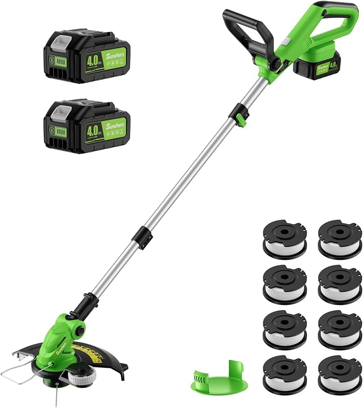 20V 12 Cordless String Trimmer With 2 X 4.0ah Battery and Charger ...