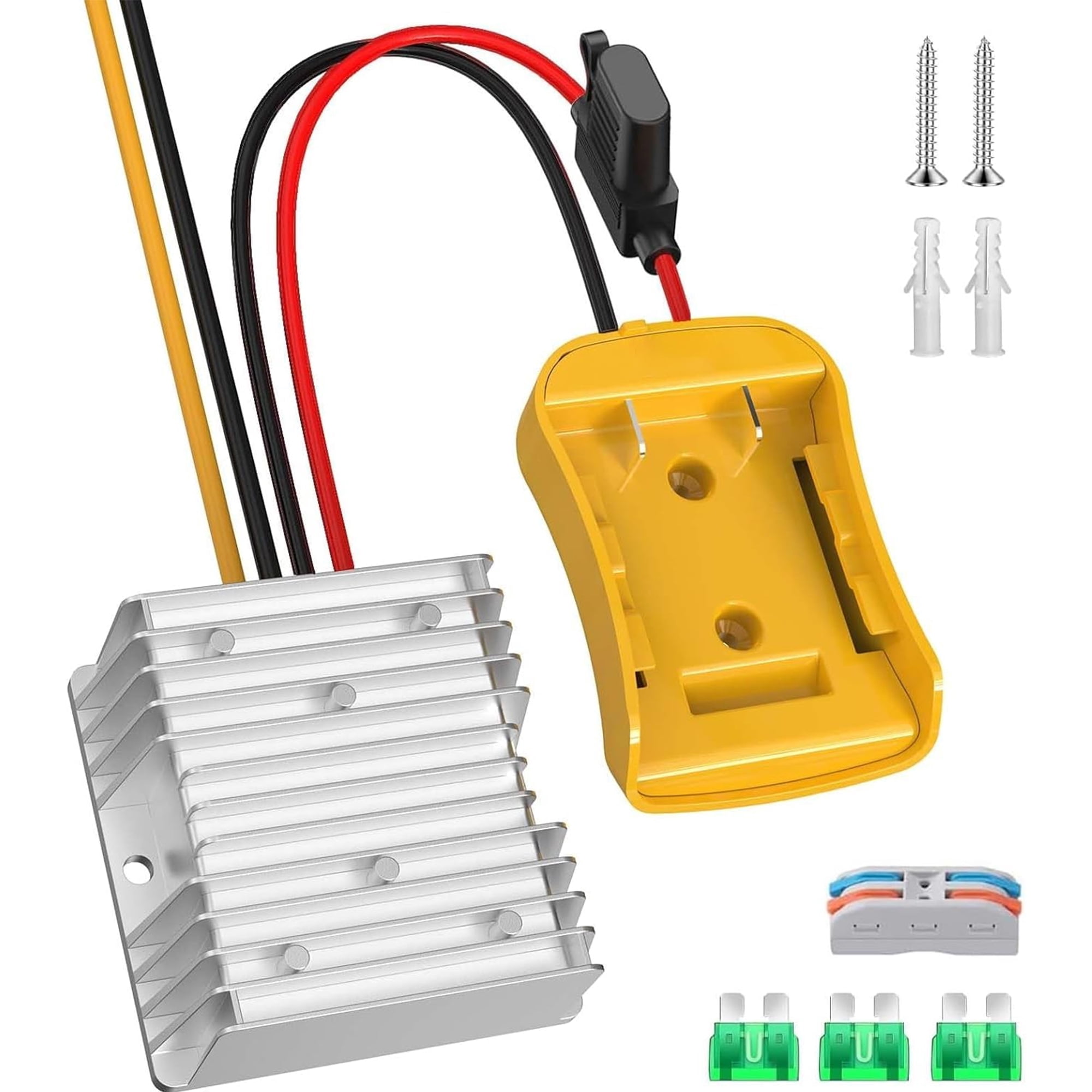 20V to 12V Step-Down Power Inverter Aadpter Compatible with with DeWalt ...