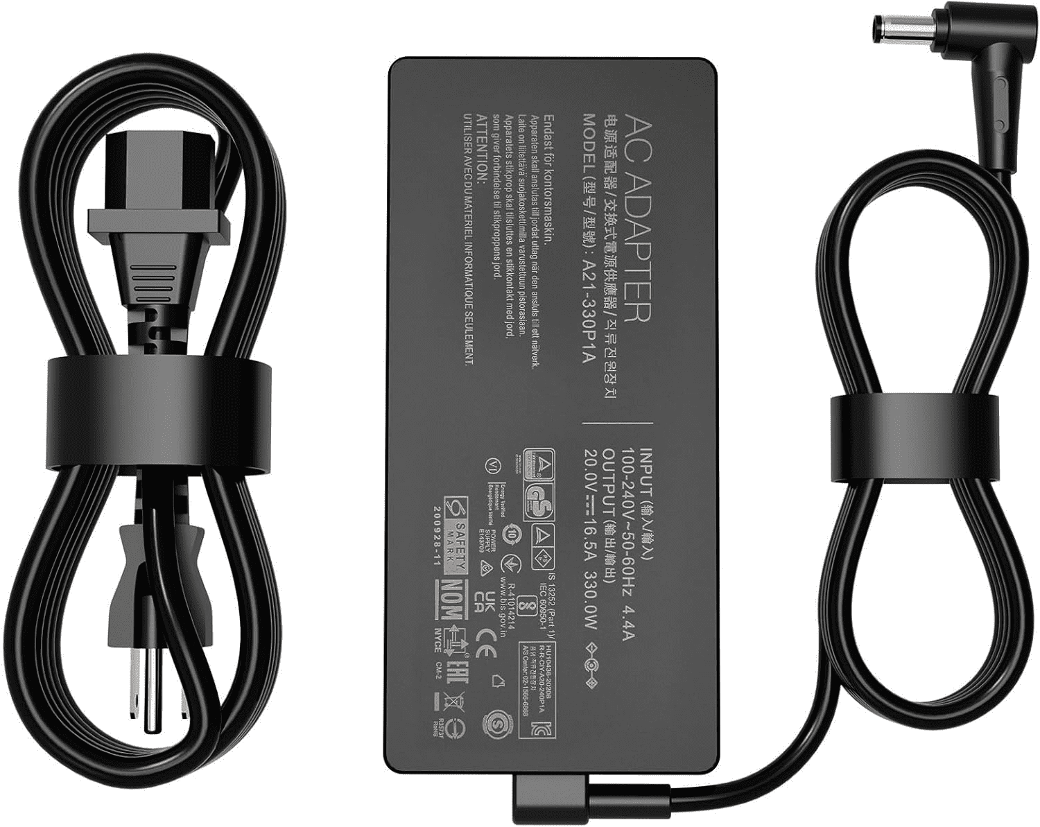 20V 16.5A 330W Charger Fit for Asus A21-330P1A A22-330P1A ADP-330AB DW ...