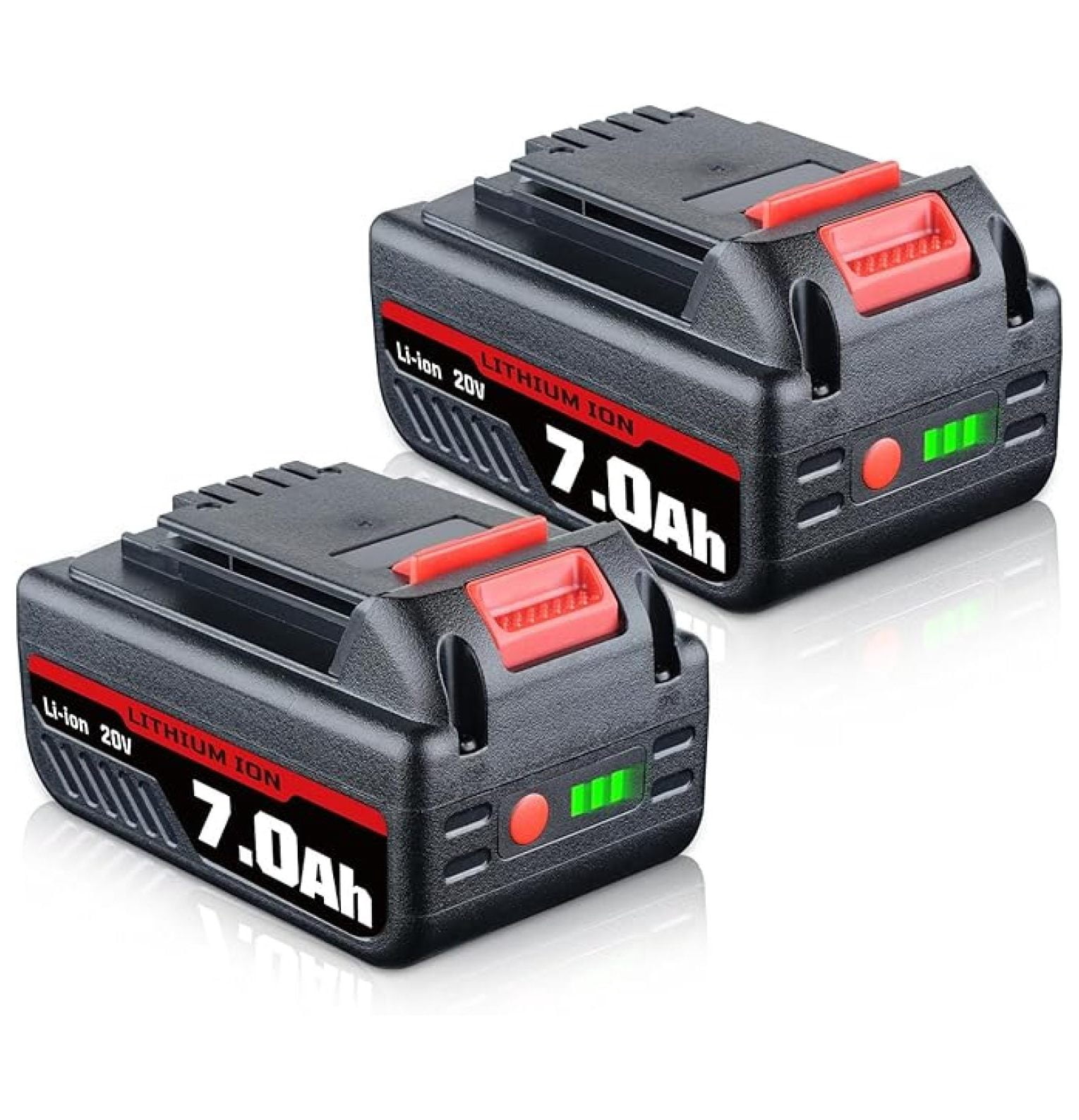 20V 7.0Ah Black and Decker Battery 2-Pack Replacement, LB2X4020 Lithium ...