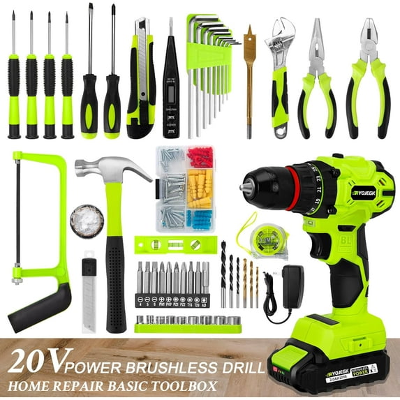 20V Brushless Drill Set with 119-Piece Tool Kit - Walmart.com