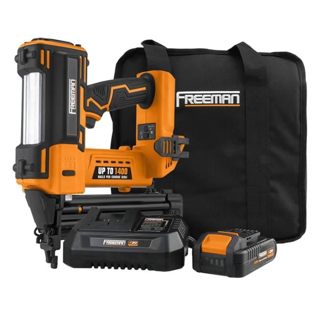 20V Cordless 18-Gauge 2 in. Brad Nailer Kit with Lithium Ion Battery ...