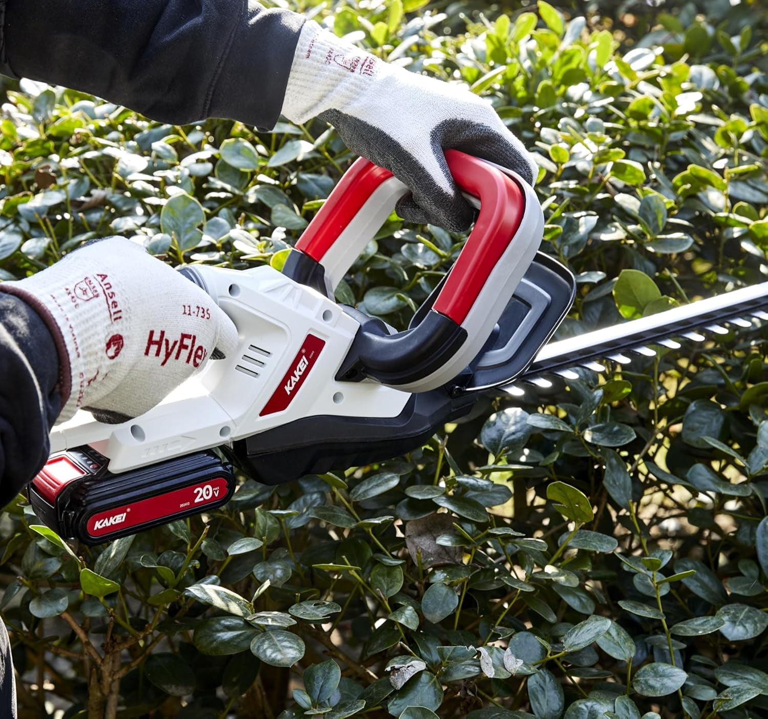 20V Cordless Hedge Trimmer with 520mm Blade & 40Min Runtime ...