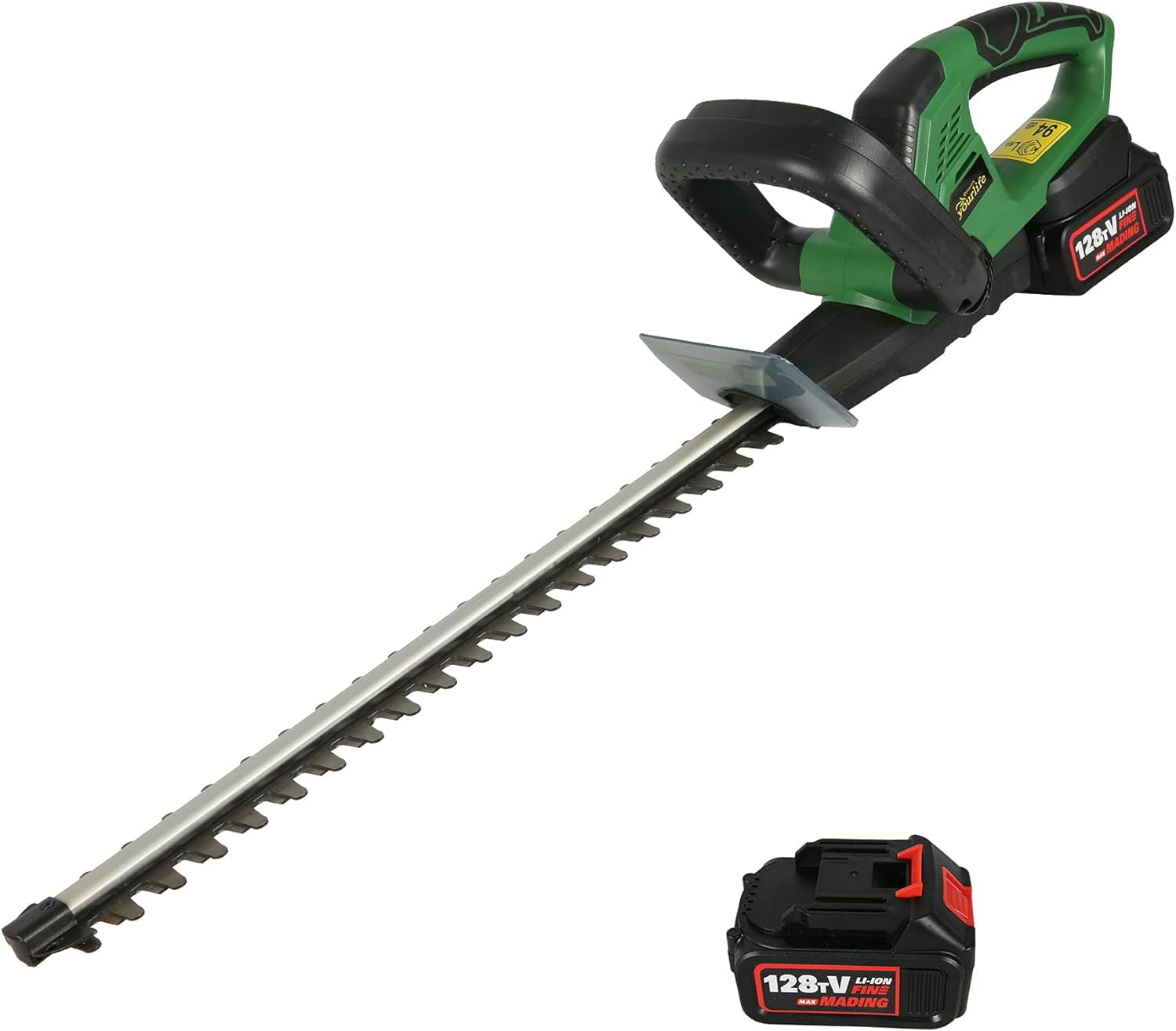 20V Cordless Hedge Trimmer, Handheld Shrubbery Trimmer with 22" Dual ...