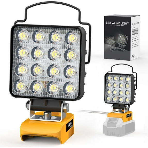 20V Cordless LED Work Light Compatible with Batteries: 70W 7000LM ...