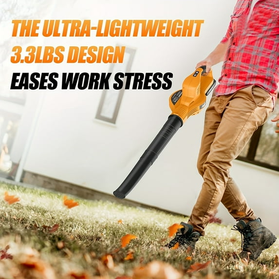 20V Cordless Leaf Blower 2 Batteries & Fast Charger - 150MPH, Lightweight Ergonomic Handle ...