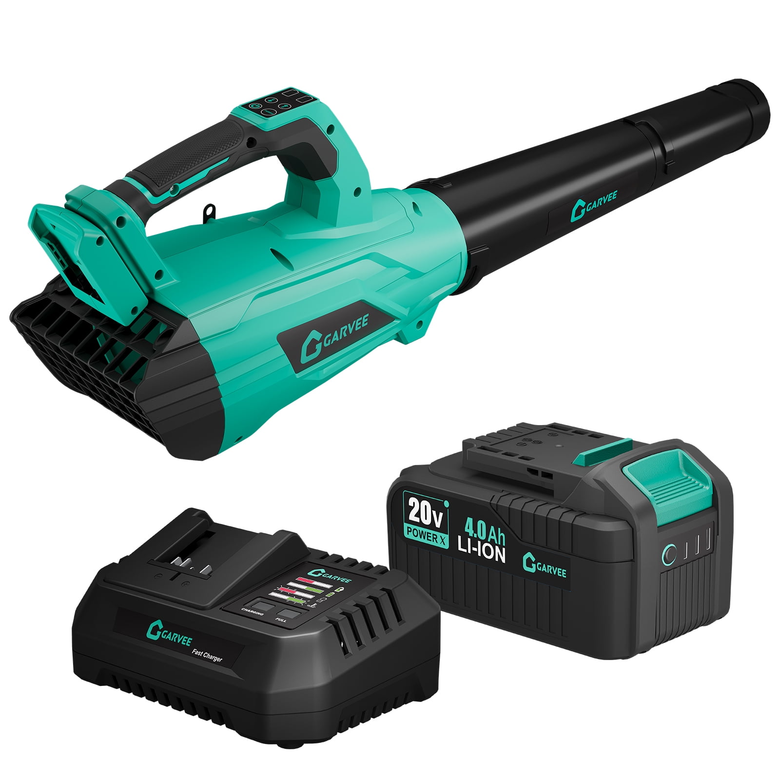 20V Cordless Leaf Blower - 700 CFM / 250 MPH, Brushless Motor ...