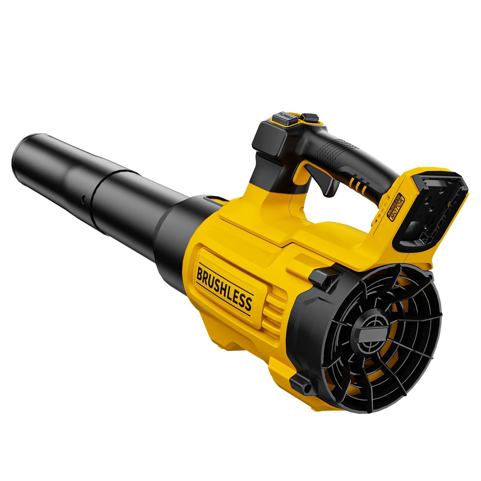 20V Cordless Leaf Blower, Max 600 CFM/125 MPH Turbo Boost Mode ...