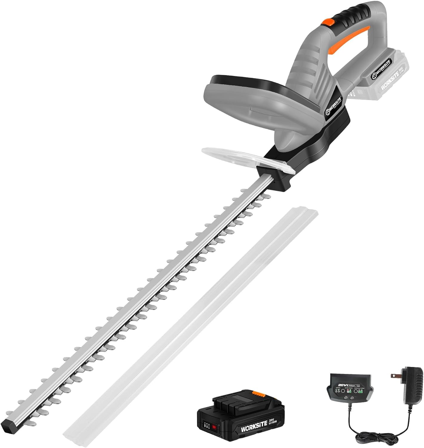 20V Hedge Trimmer Cordless, Lightweight Bush Trimmer with 20-Inch Dual ...