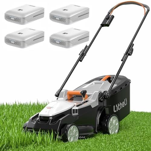 20V Lawn Mower 16" Electric Lawnmower for Garden Yards, Lightweight ...