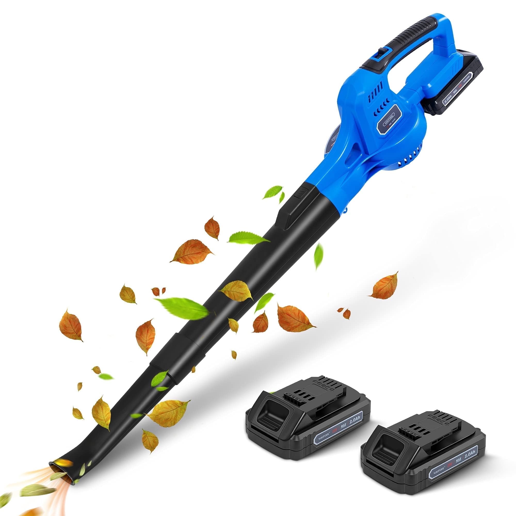 Wisetool 20V Cordless Leaf Blower, 130 mph Battery Powered Handheld ...