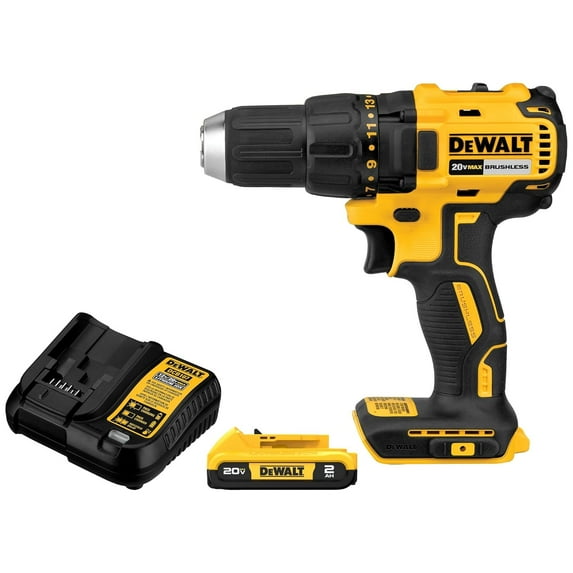 20V MAX Cordless Drill Driver Set, 1/2 Inch Electric Drill, 2 Speed, XR ...