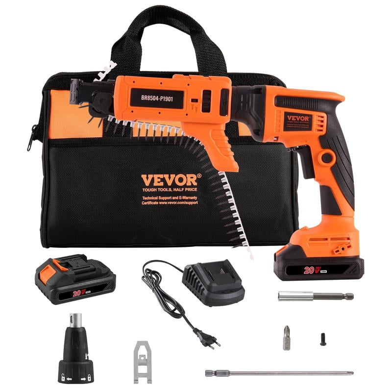 20V Max Auto-Feed Drywall Screw Gun Kit with 4200RPM Brushless Motor ...