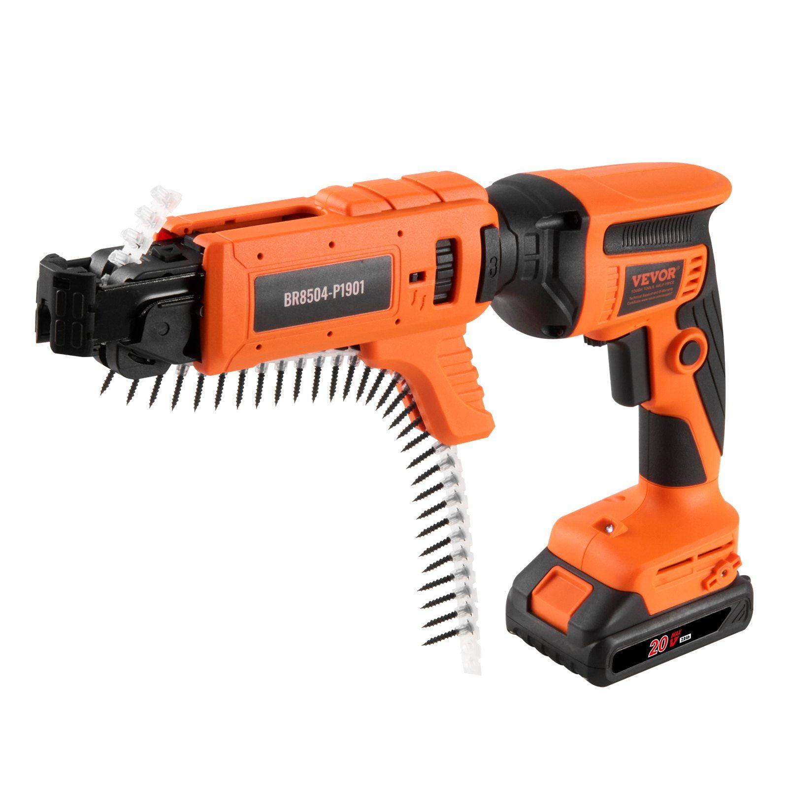 20V Max Cordless Drywall Screwgun Kit, 4200RPM Brushless Auto-Feed ...