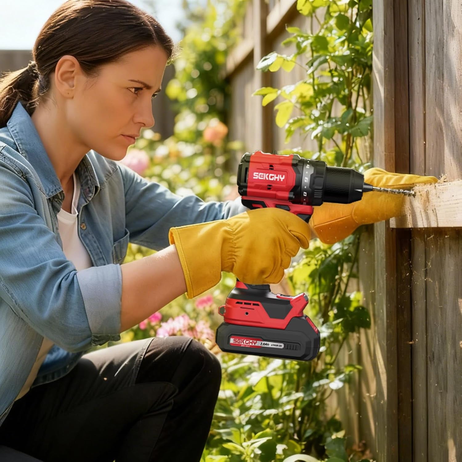20V Power Drill Drivers, 70N.m with 2 Batteries & Charger, Electric ...