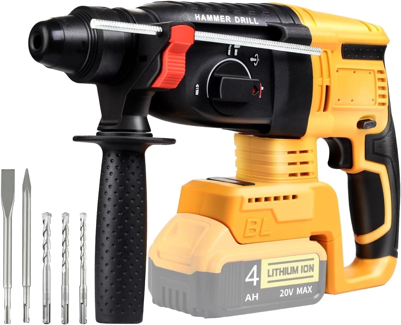 20V SDS-Plus Cordless Rotary Hammer Drill Compatible with Dewalt ...