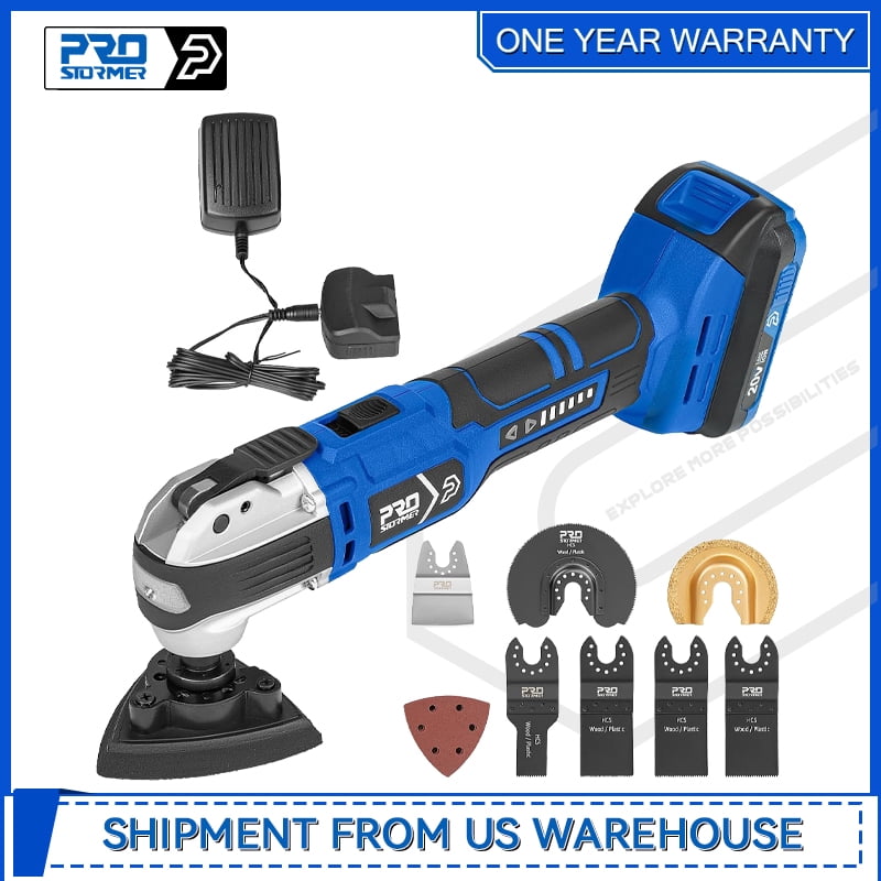 20V Trimmer Saw Cordless Electric Multifunction Oscillating Tool 6 ...