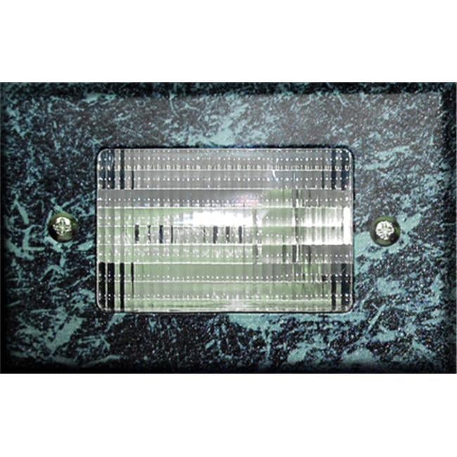 20W 12V Prismatic Cast Aluminum Recessed Open Face Brick Step Wall ...