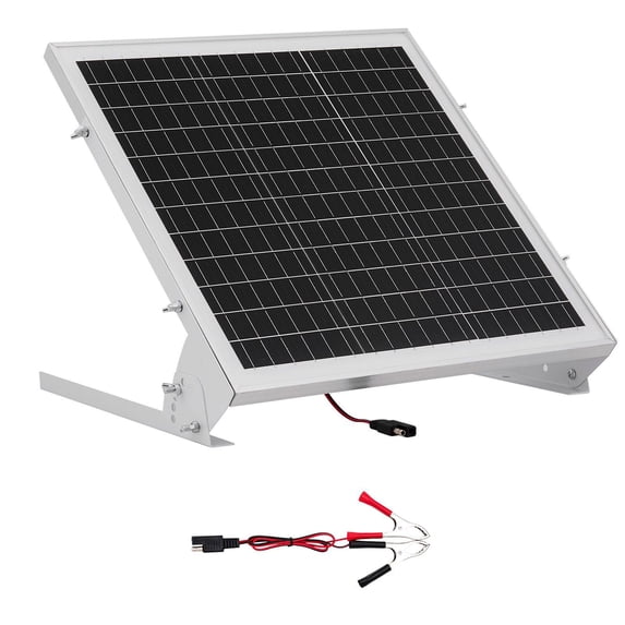 20W 12V Solar Battery Trickle Charger Maintainer with MPPT Controller ...