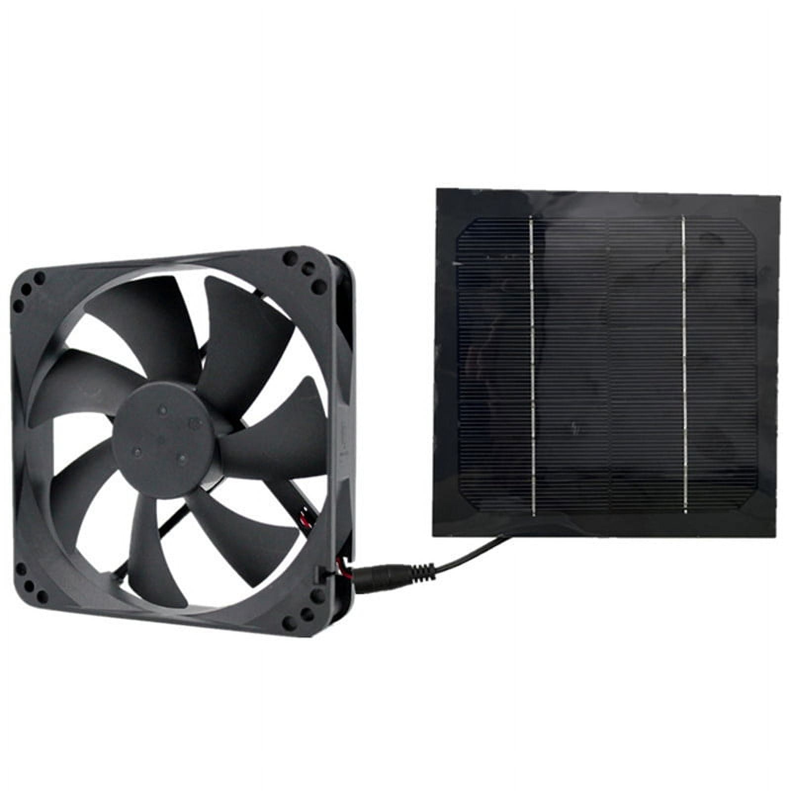 20W 12V Solar Panel Exhaust Fan Air Extractor Ventilator Powered Fan ...