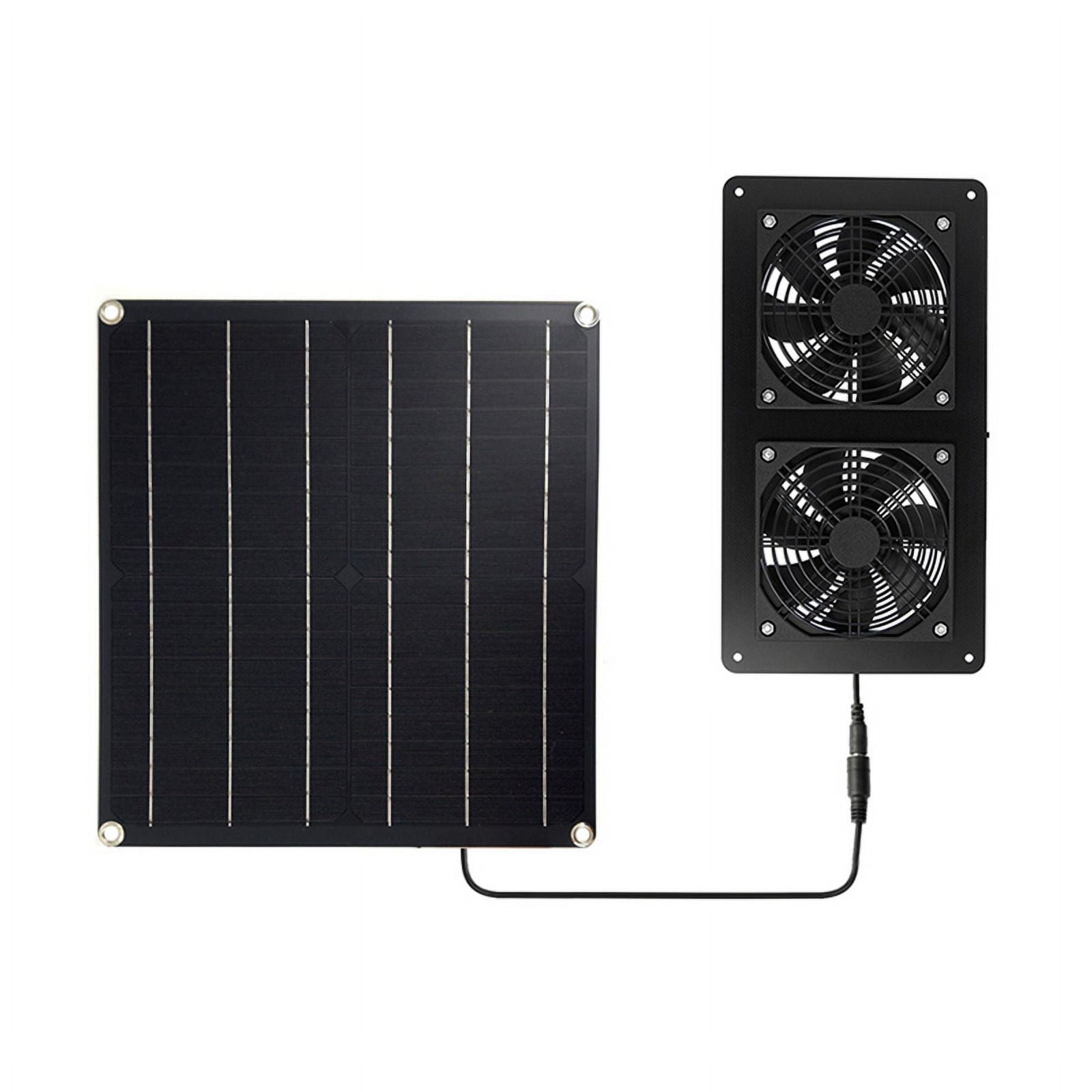 20W 12V Solar Panel Exhaust Fan Air Extractor for Office Outdoor Dog ...