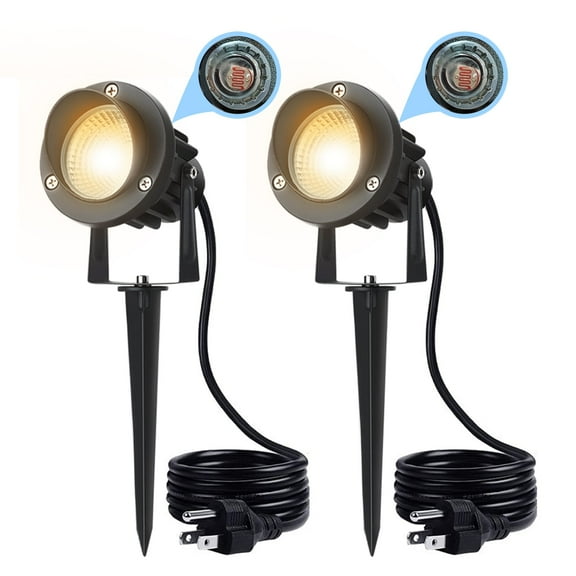 SHIYOU-Dusk to Dawn Outdoor LED Spotlight, Outdoor Landscape Lighting ...