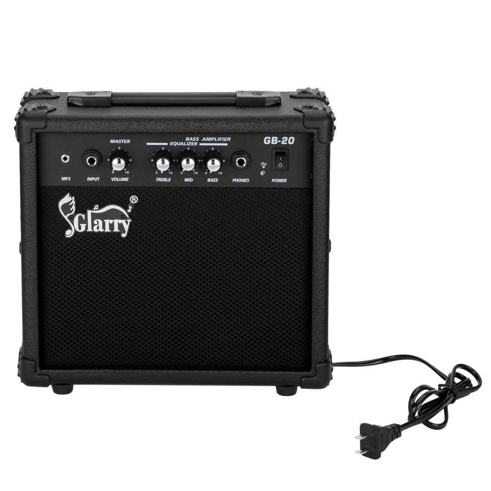 20W Electric Bass Amp, Portable Bass Amplifier with Headphone Output ...