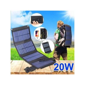 DuraHub - Solar Power USB Battery Bank with QI Wireless, True 20000mAh ...