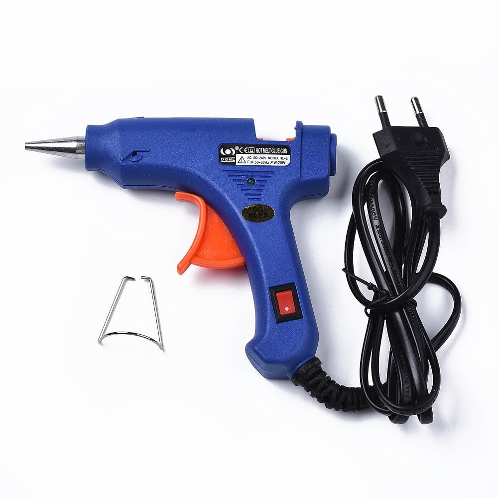 20W Hot Melt Glue Guns European Plug Jewelry Tools Blue 115x135mm Fit ...