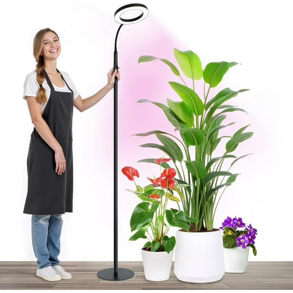 20W Indoor Plant Grow Light with Embedded Controller, Red Blue Warm ...