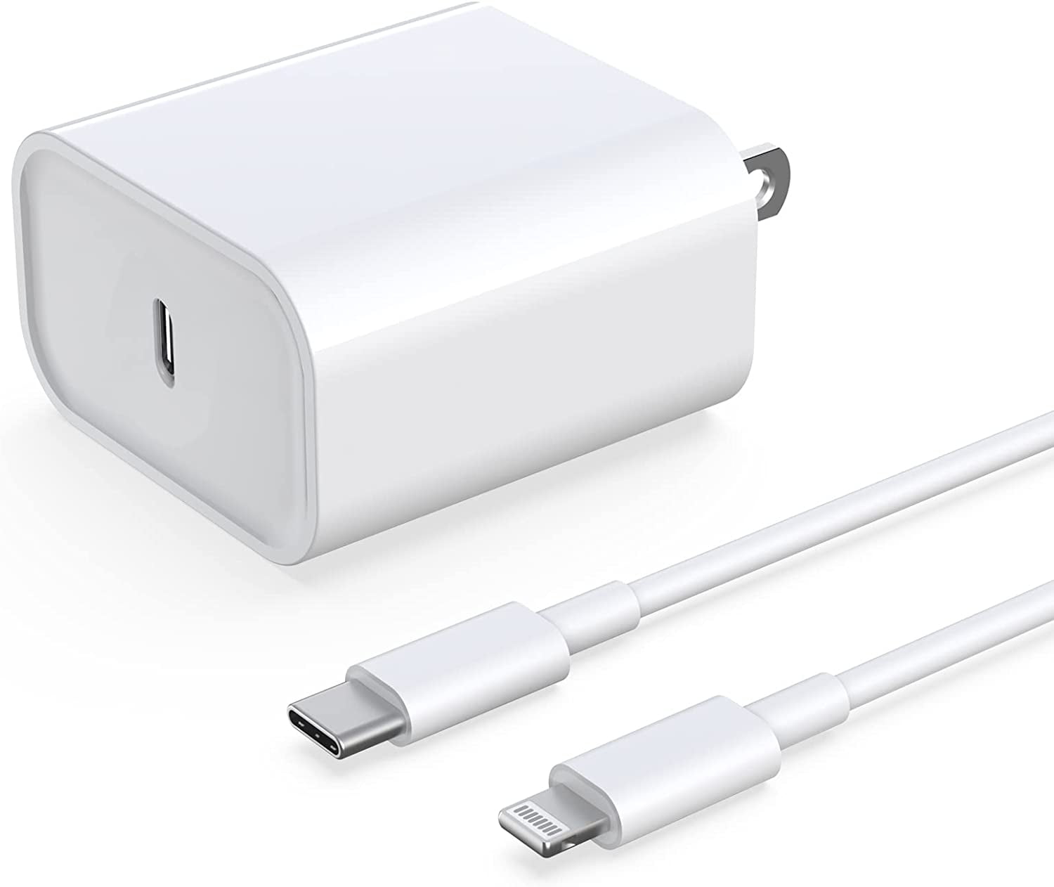 20W PD USB C Wall Charger with 6FT Fast Charging Cable Compatible ...
