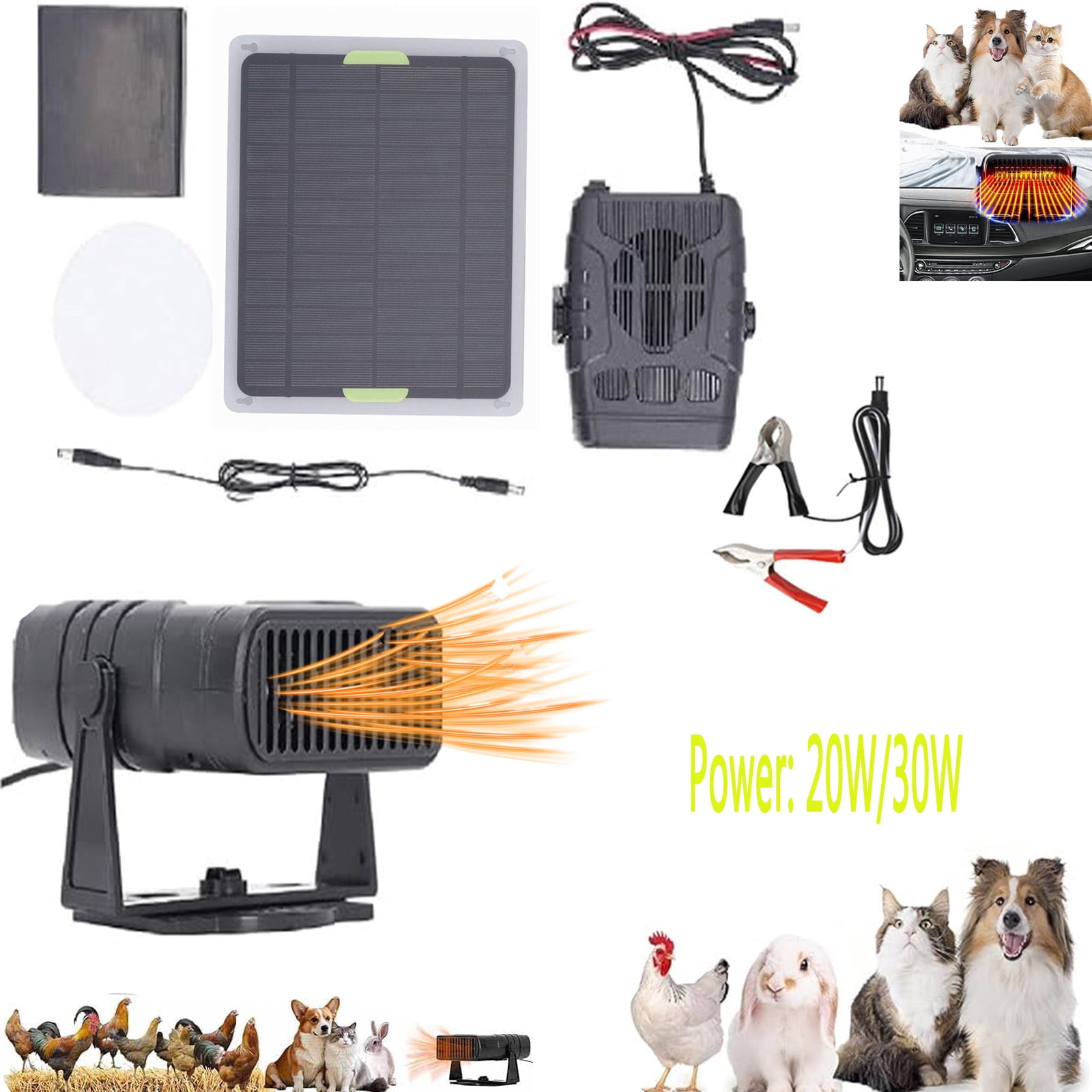 20W Single Chicken Coop Heaters,Solar Heater For Greenhouse,Polysilicon ...