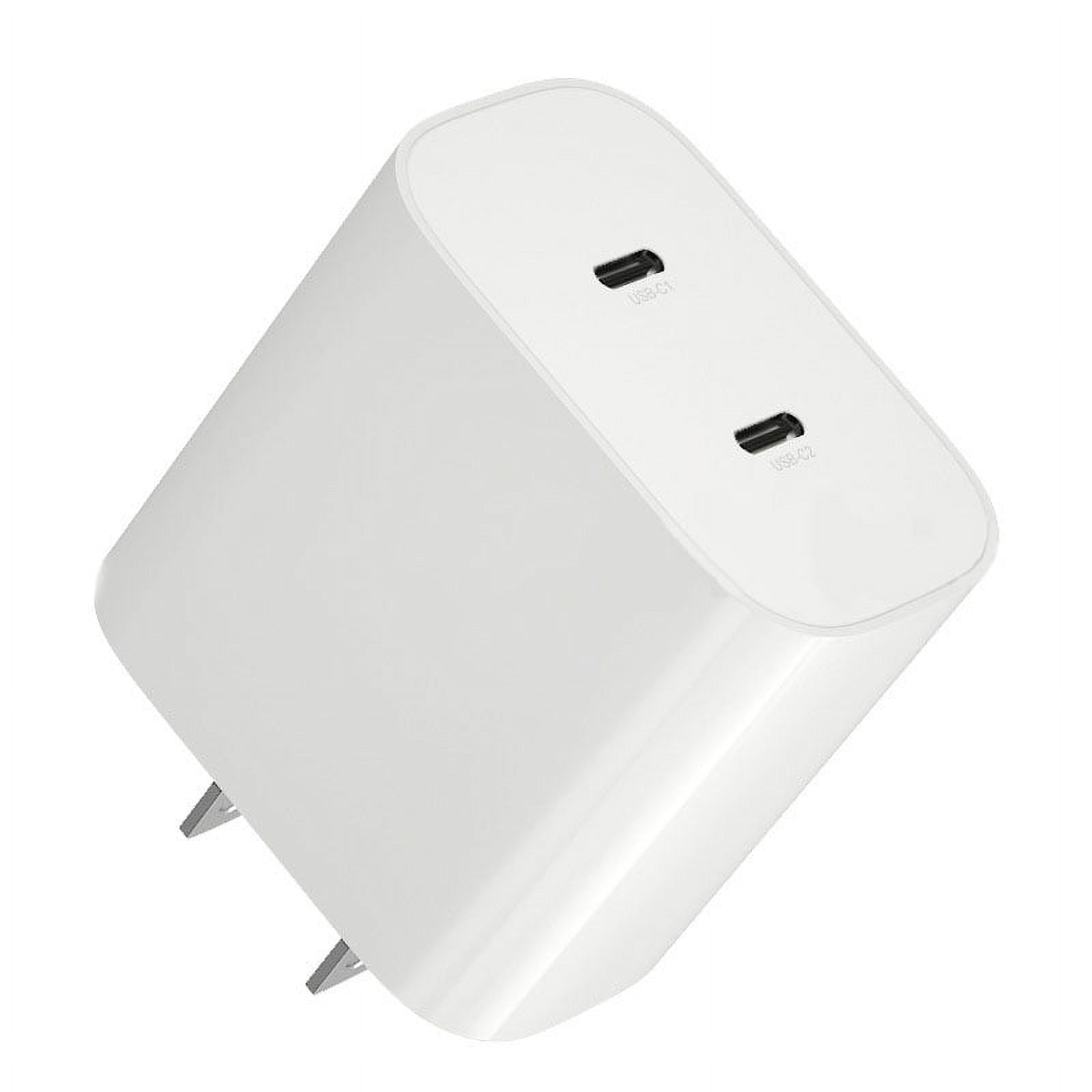 25W Type C Charger Block, USB C Cube Dual Port USB C Wall Adapter C ...