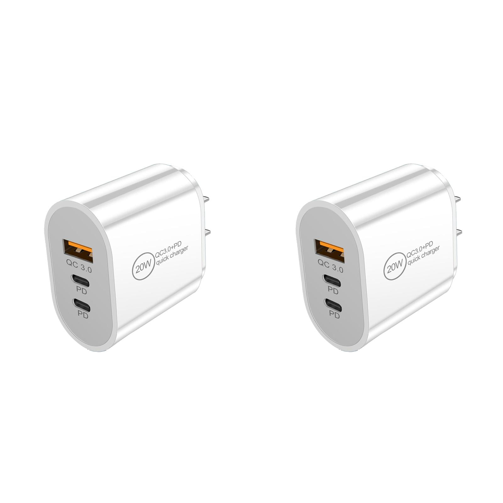 20W USB C Fast Charger 2 Port PD Powered + Charger Wall Charger Stand ...