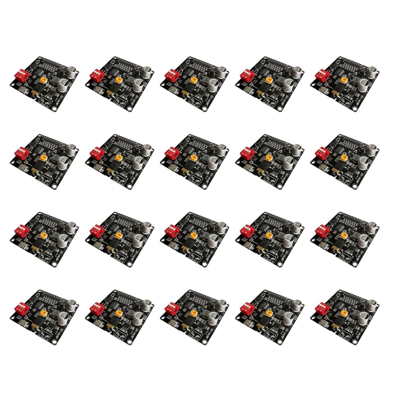 20X 12V/24V Voice Playback Module Serial Port Control Playback 10W/20W ...