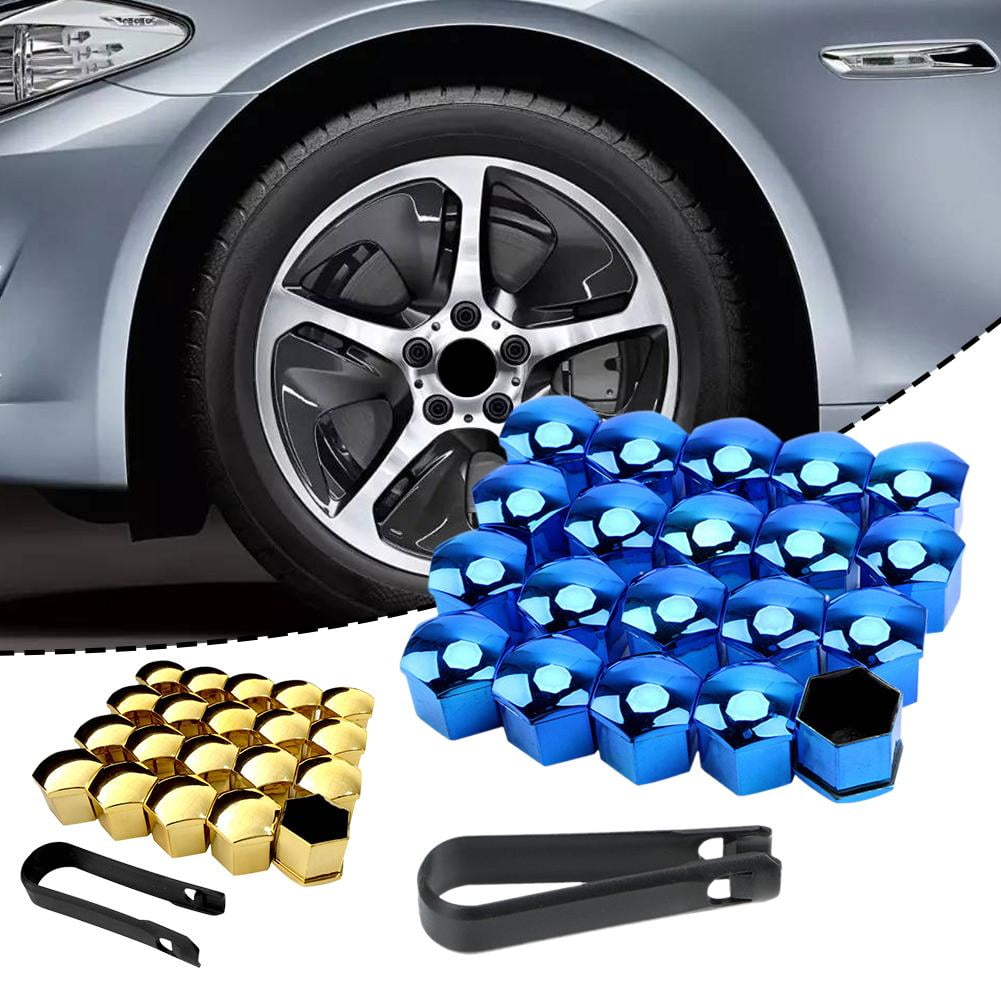 20X 17mm Car Wheel Nut Lug Dust Cover Tyre Bolt Hub Protector NEW Screw ...