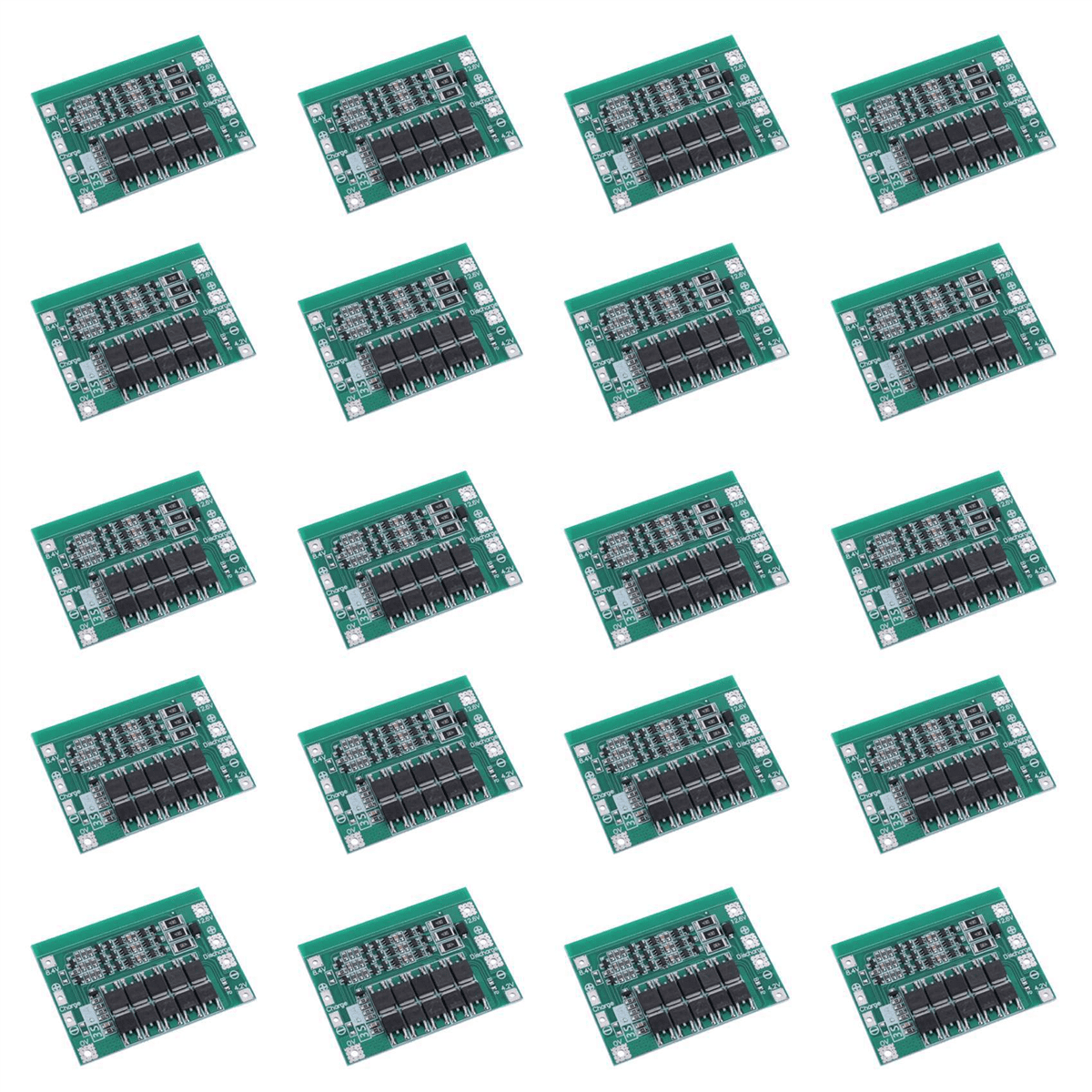 20X 3S 60A Board Lithium Li-Ion 18650 Battery Protection Board with Balance for Drill Motor 11 ...