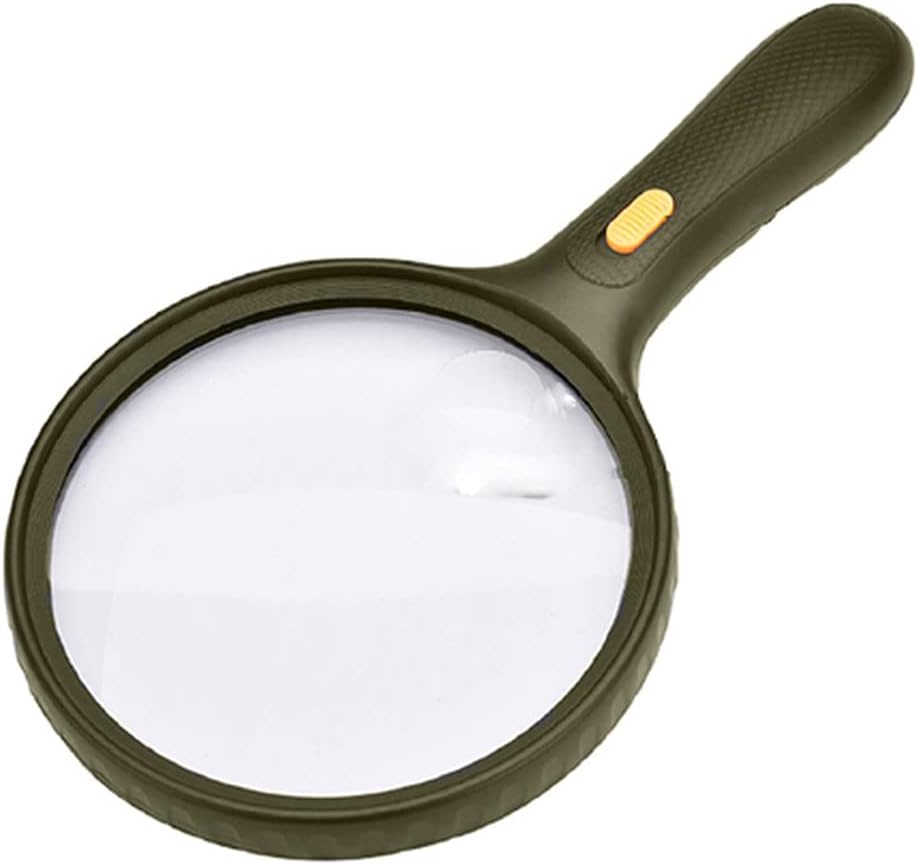 20X/60X Handheld Magnifying Glass with 4 LED Light, Illuminated Lighted ...